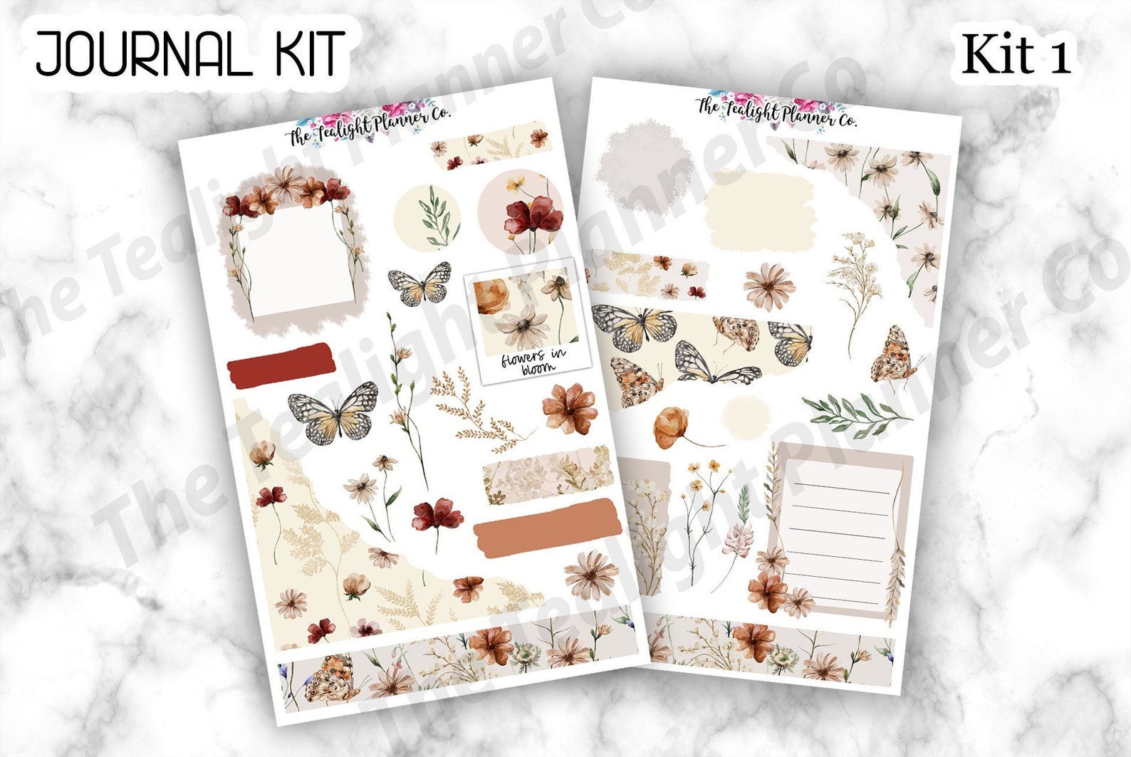 Kit 1 Journal Sticker Kit Bullet Journal Stickers - Etsy