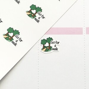 Go for A Walk Sticker, Walk Planner Sticker, Walking Sticker, Take a ...