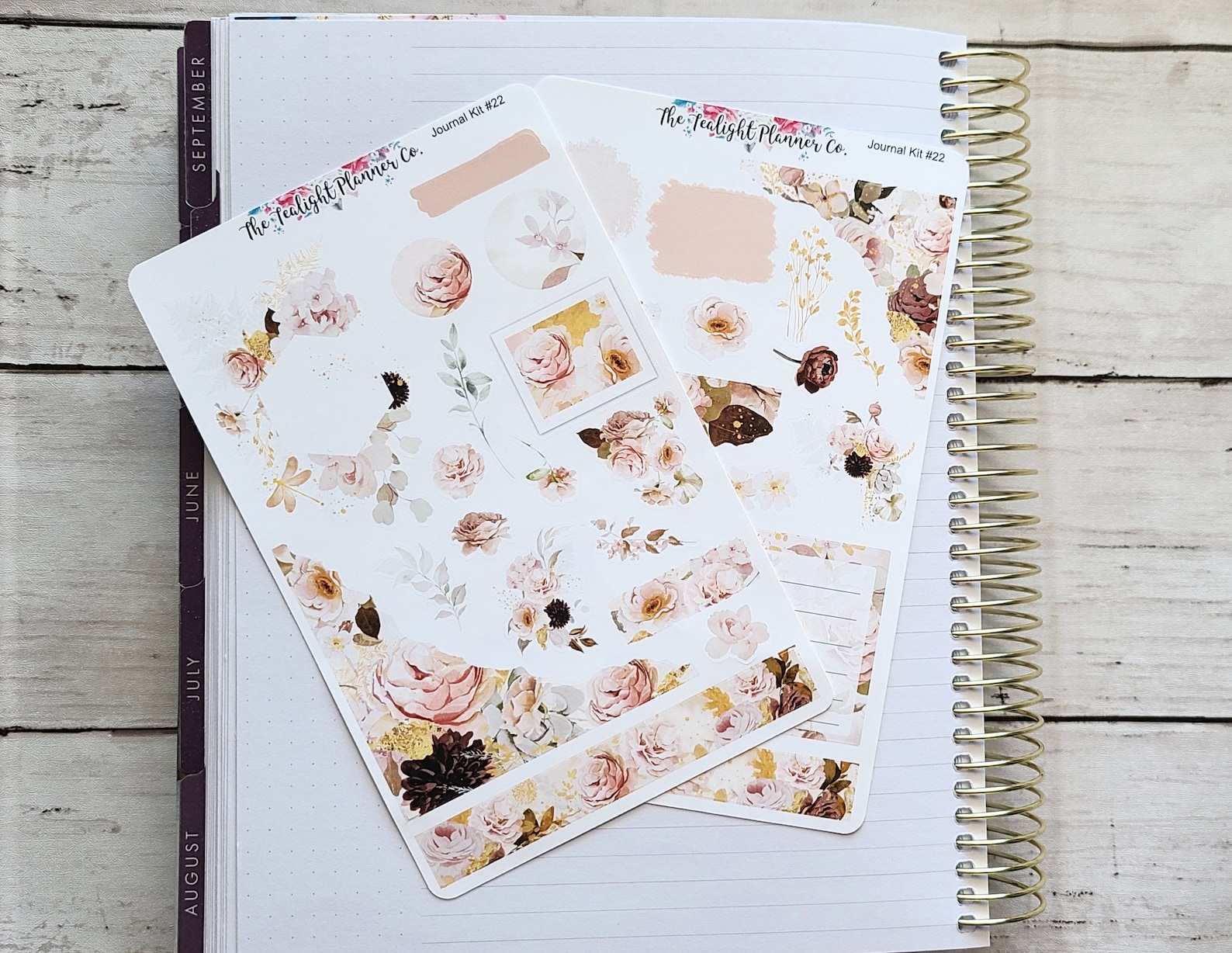 Floral Journal Sticker Kit Journaling Stickers Flower - Etsy