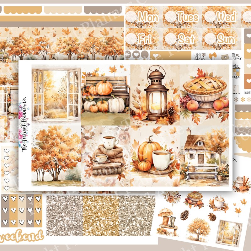 Fall Planner Stickers - Etsy
