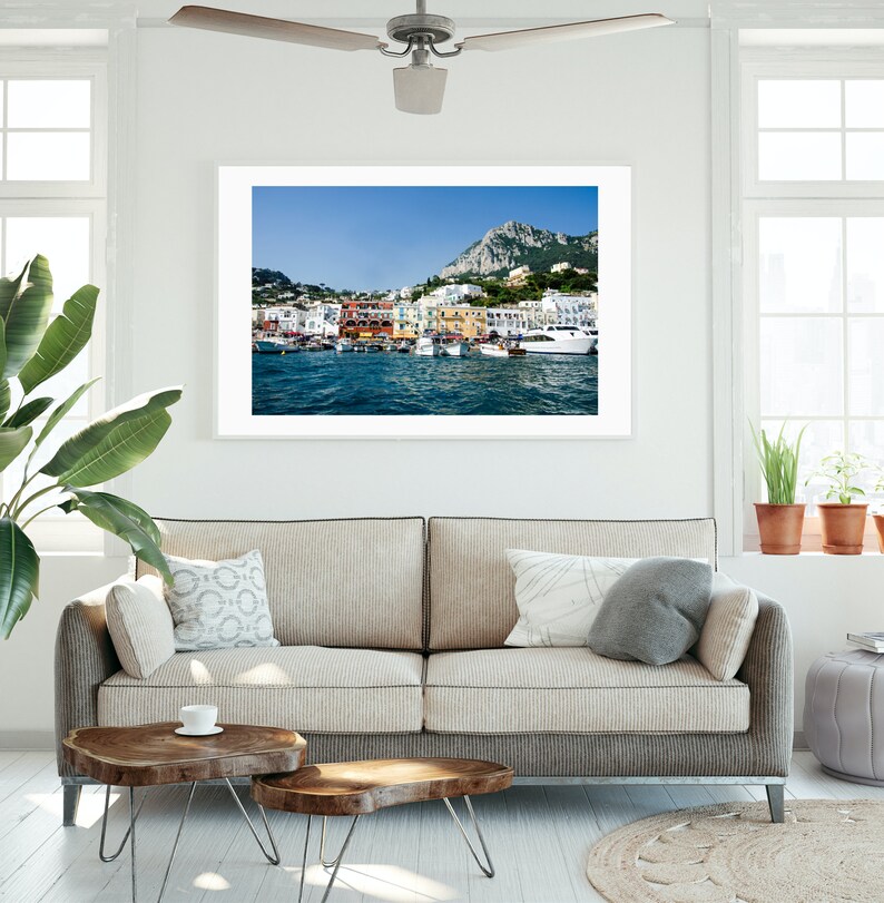 Italy Amalfi Coast Nautical Decor Large Wall Art Print Fine - Etsy