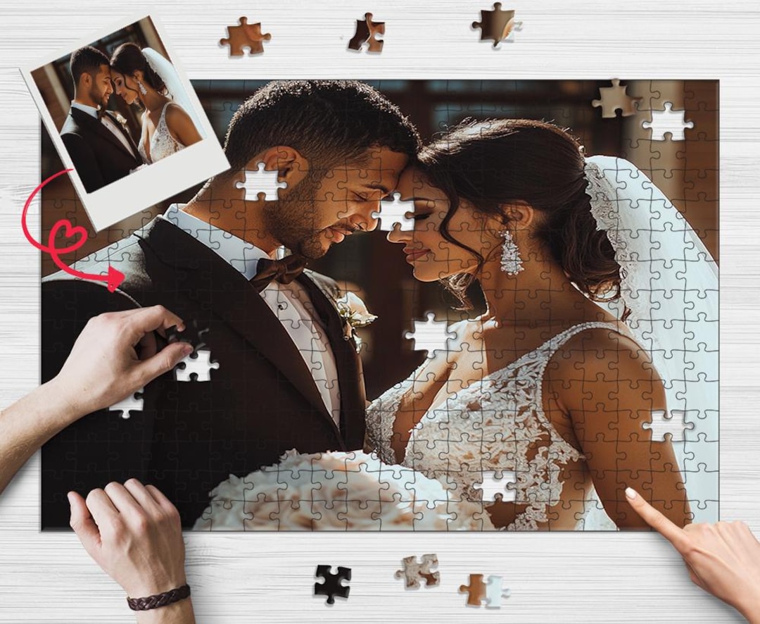 Personalized Photo Puzzle - Custom Puzzle for Couples - Wedding Gift ...