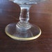 Gold Trimmed Compote Candy Dish Pressed Glass Compote. - Etsy