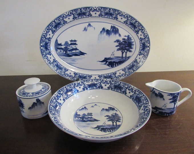 Canton Blue China, Made in China, Completer Set. (3231) - Etsy