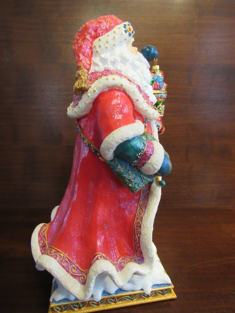 Yule of Yore Christopher Radko Old World Santa Music Box - Etsy