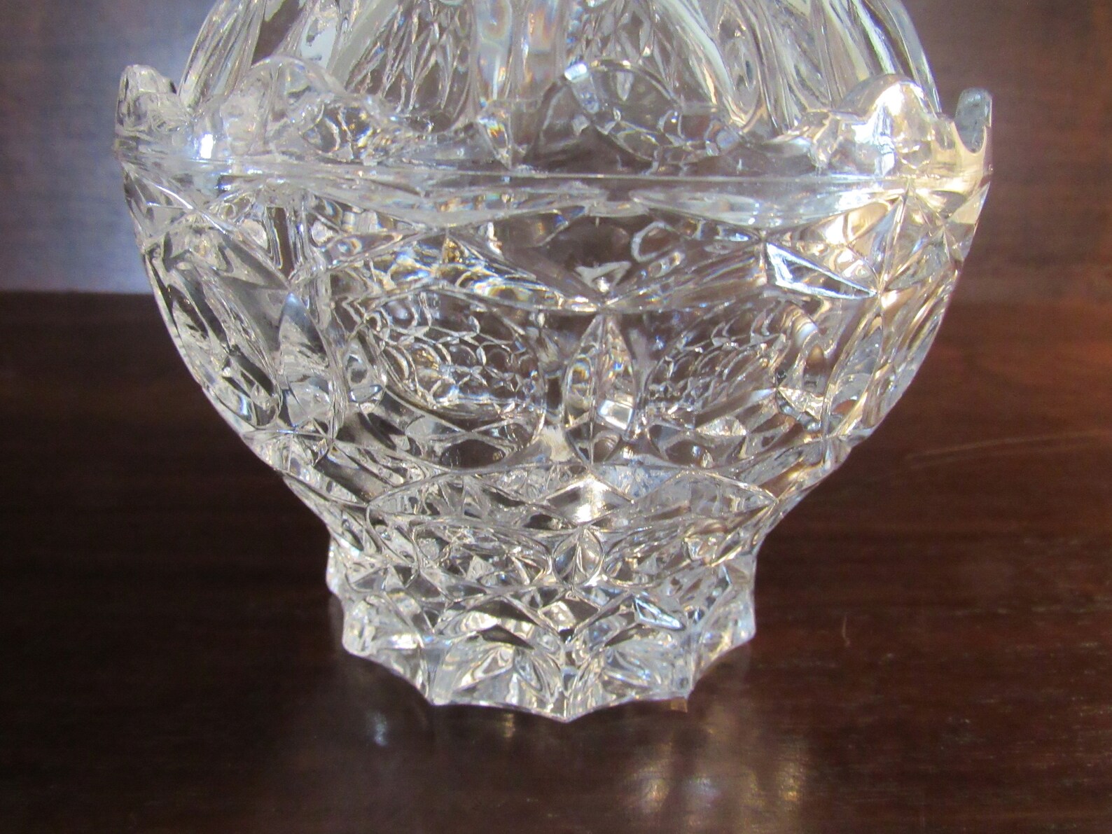Candy Dish With Lid 775 by Princess House Clear Ovals No - Etsy