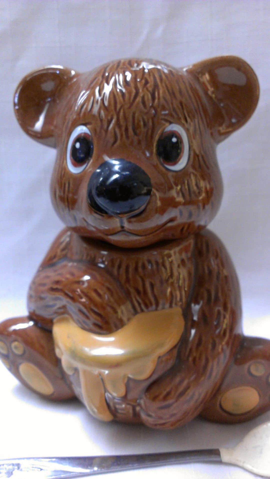 Bear Honey Pot With Spoon 585 - Etsy