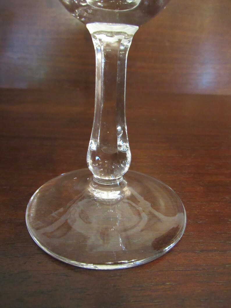 Gold Rim Wine Glasses Etched Crystal Stemware Barware Set | Etsy