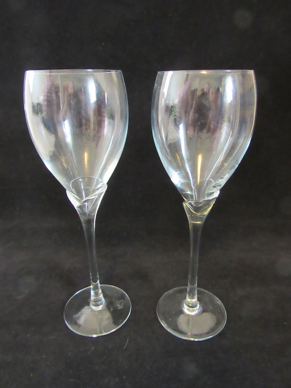Crystal Toasting Glasses Wedding Toast Set of 2 2099 - Etsy