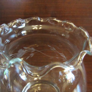 Crimped Lip Candy Dish With Lid, Heritage by Princess House, Etched ...