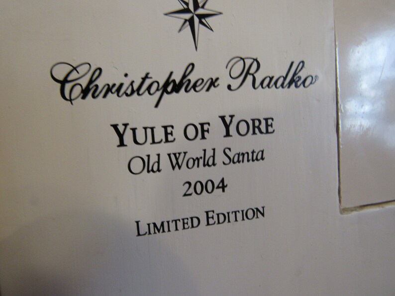Yule of Yore Christopher Radko Old World Santa Music Box - Etsy