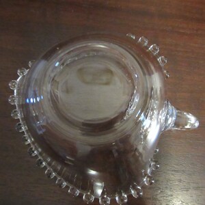 Beaded Edge Glass Candy Dish With Handle, Boopie Glass, Candlewick ...
