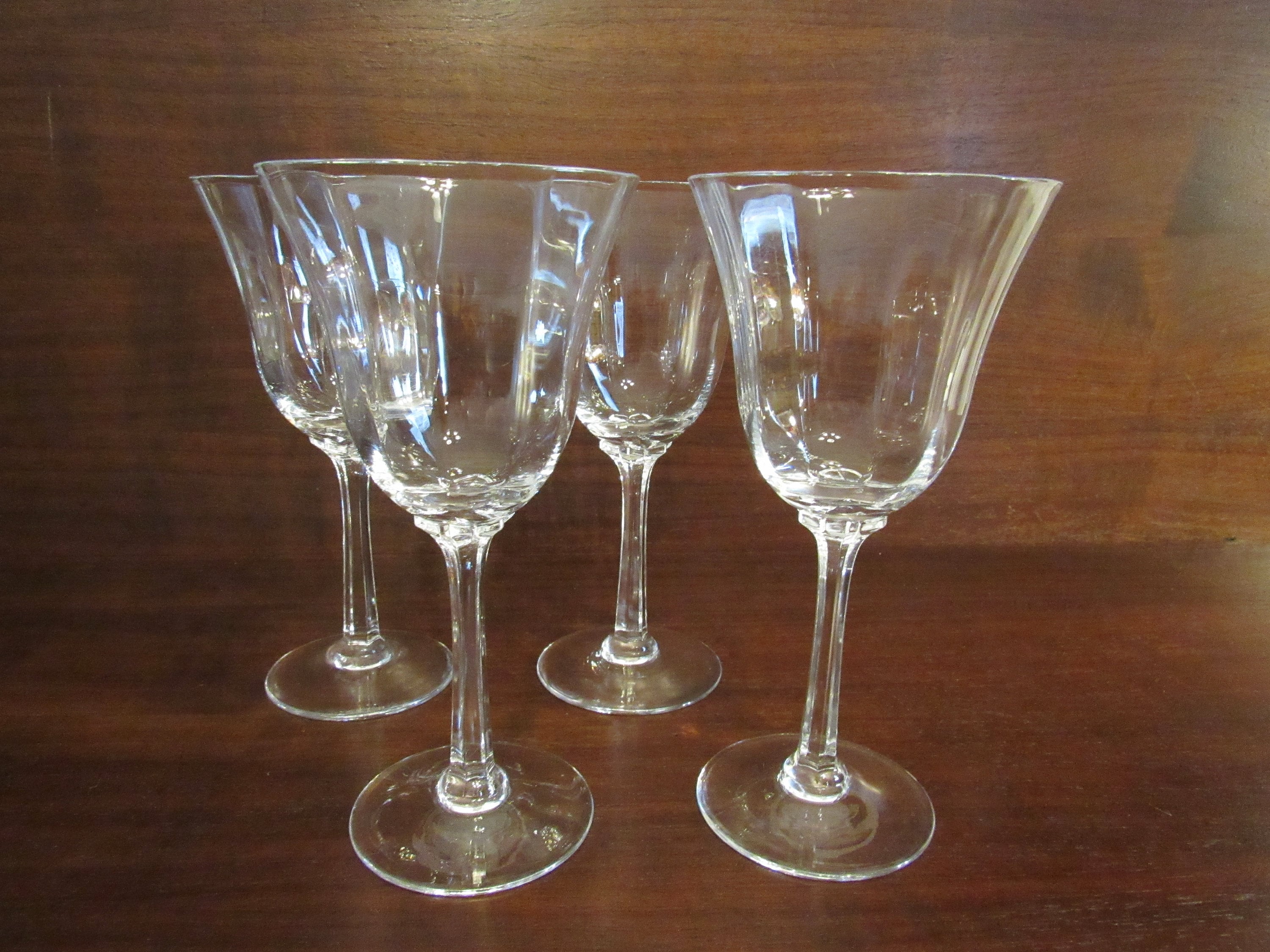 Clear Crystal Wine Glasses Water Glasses Crystal Stemware | Etsy
