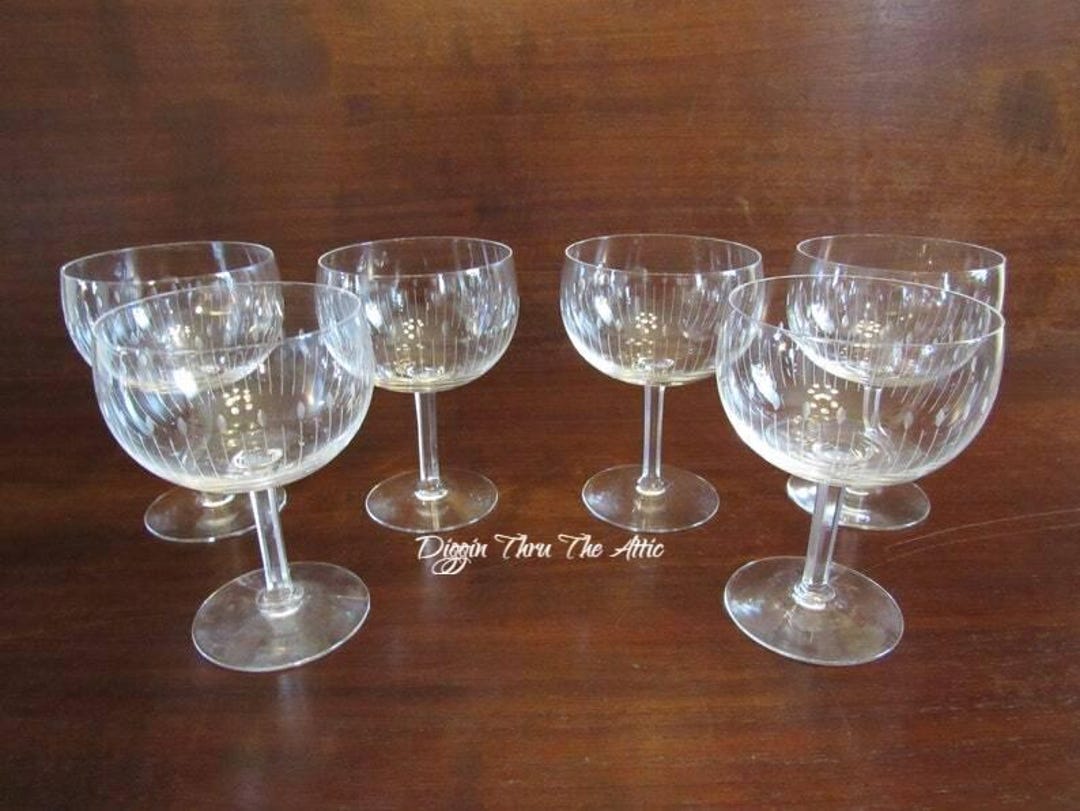 Chamonix Wine Glass by Crystal D'arques Durand, Etched Crystal Glasses ...