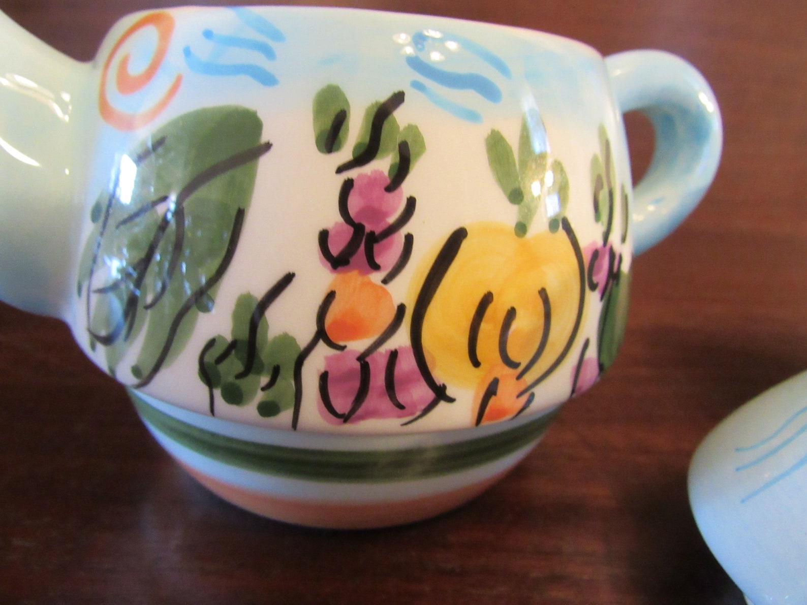 Bella Casa III by Ganz, Tea Pot and Cup for One , Stackable Three Piece ...