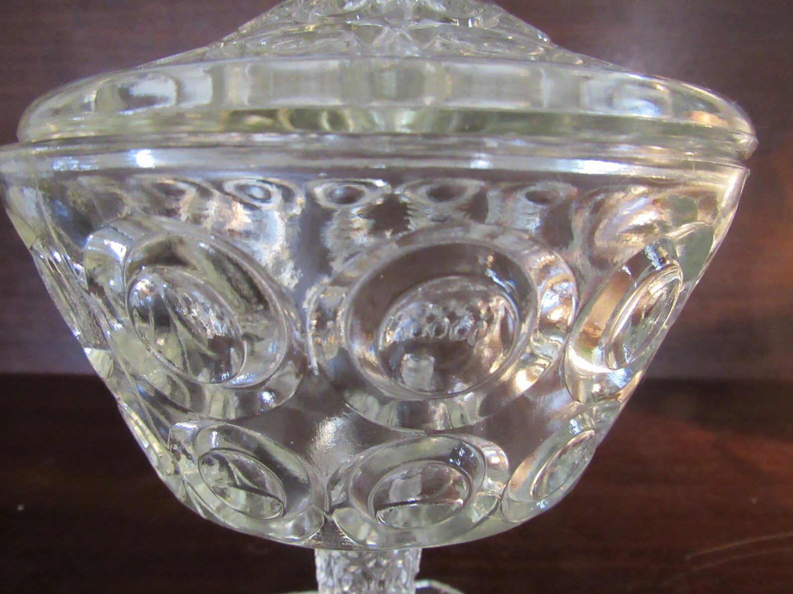 Covered Compote Footed Candy Dish With Lid Unknown 11360 by - Etsy