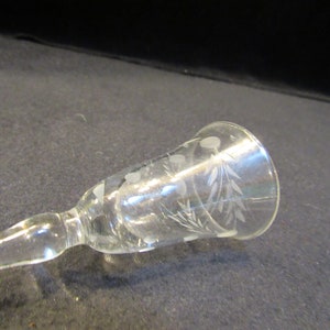 Tall Shot Glasses, Stemmed Shot Glasses. Etched Crystal Tall Shots ...