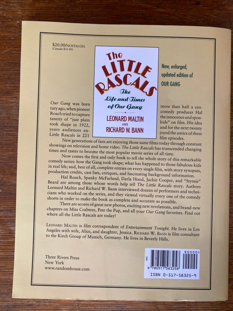 The Little Rascals, the Life and Times of Our Gang Book - Etsy