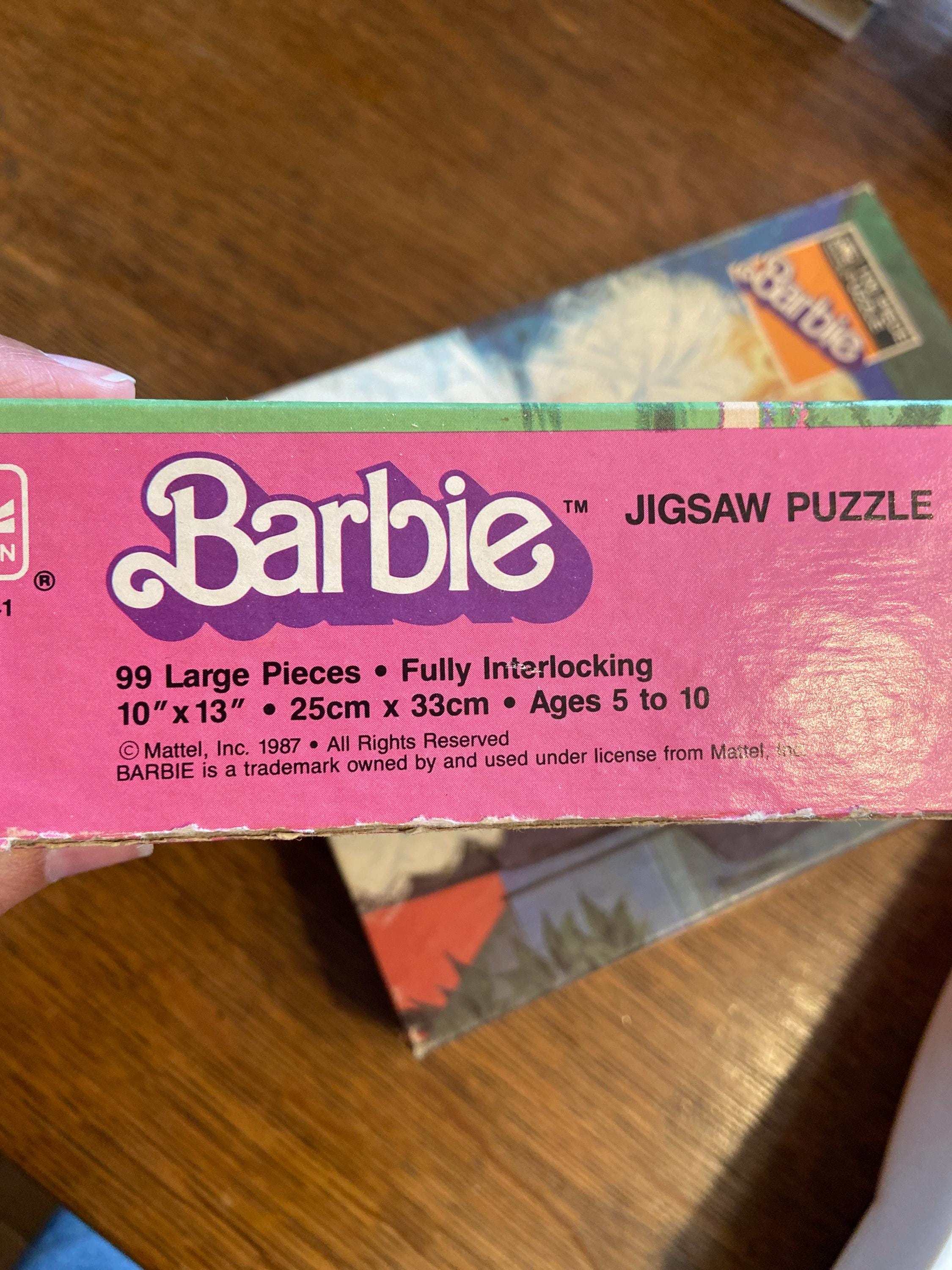 Set of 2 Barbie Puzzles, 99 & 100 Pieces, 1987, Missing Pieces-see ...