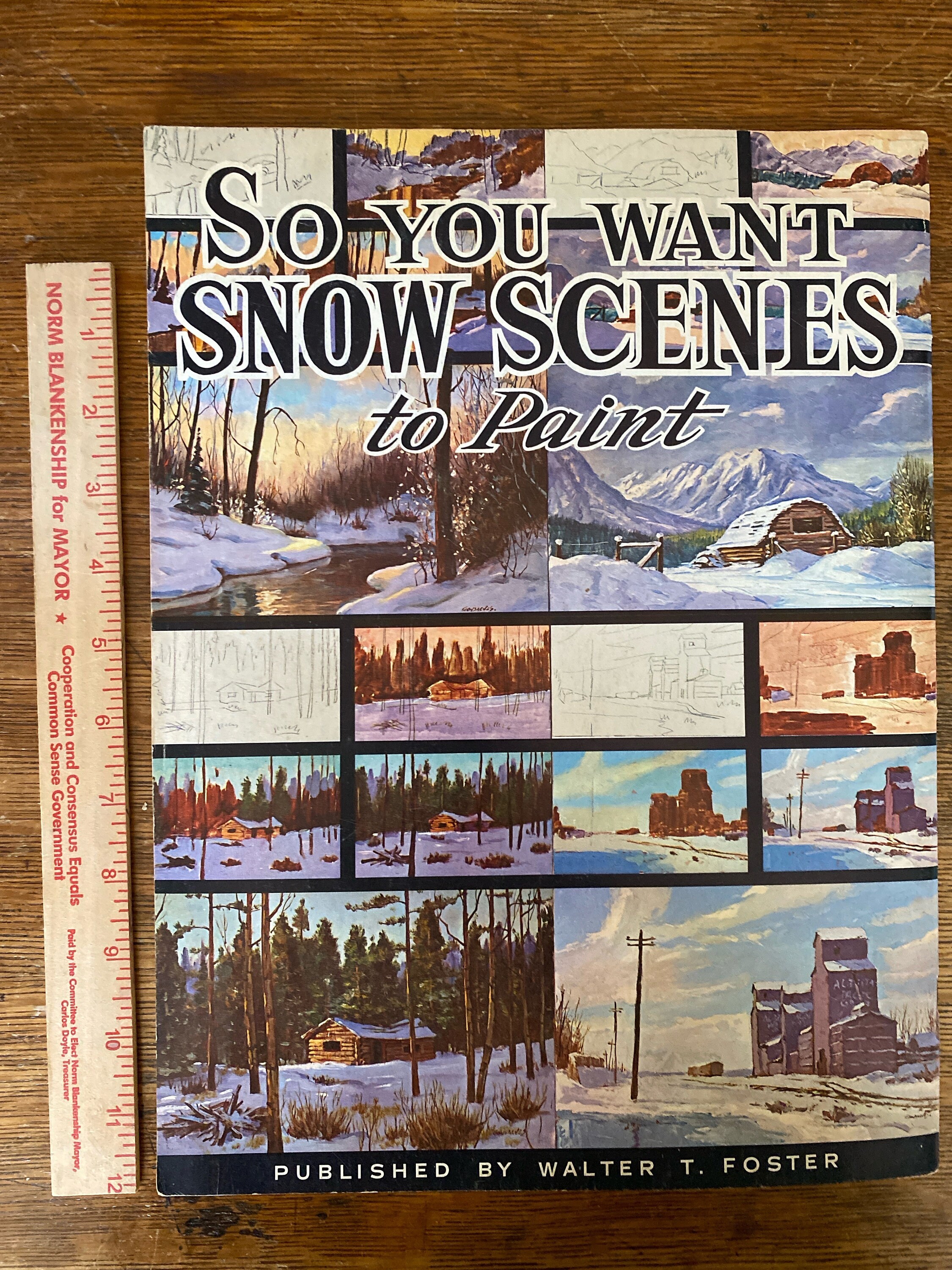 So You Want Snow Scenes to Paint, by Mannie Gonsalves, Walter T. Foster ...