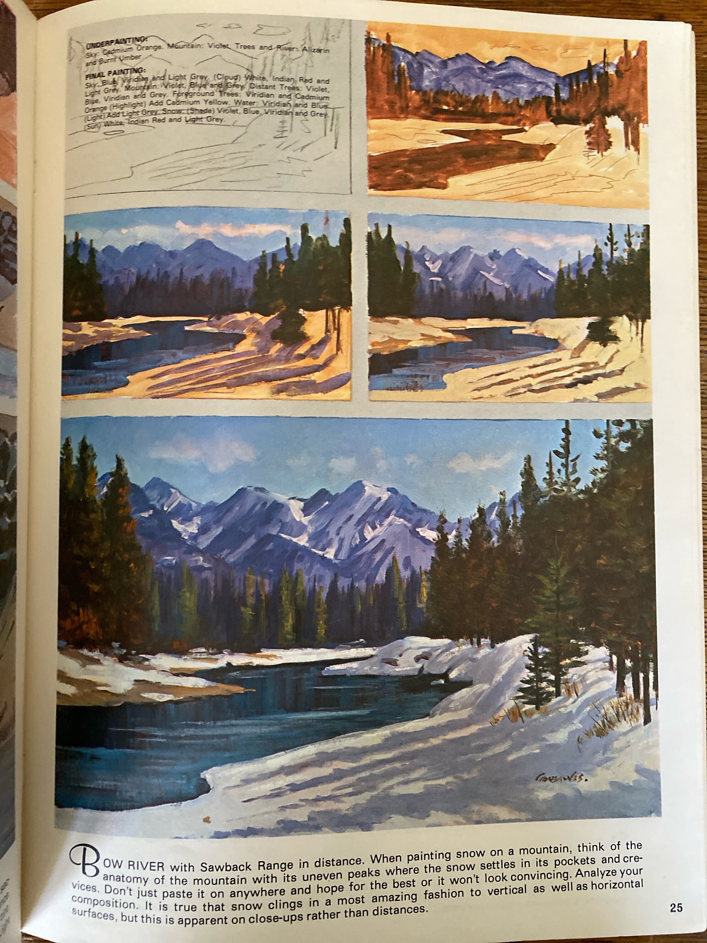 So You Want Snow Scenes to Paint, by Mannie Gonsalves, Walter T. Foster ...