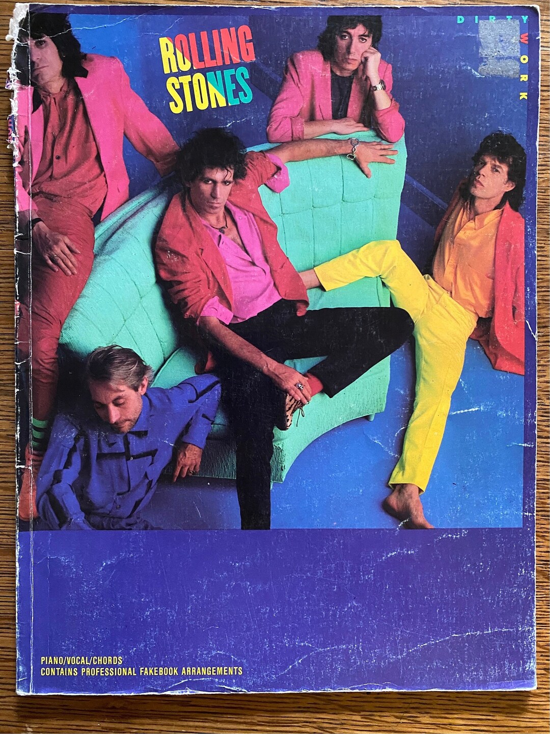 Rolling Stones, Dirty Work Songbook for Vocal, Piano, and Guitar - Etsy