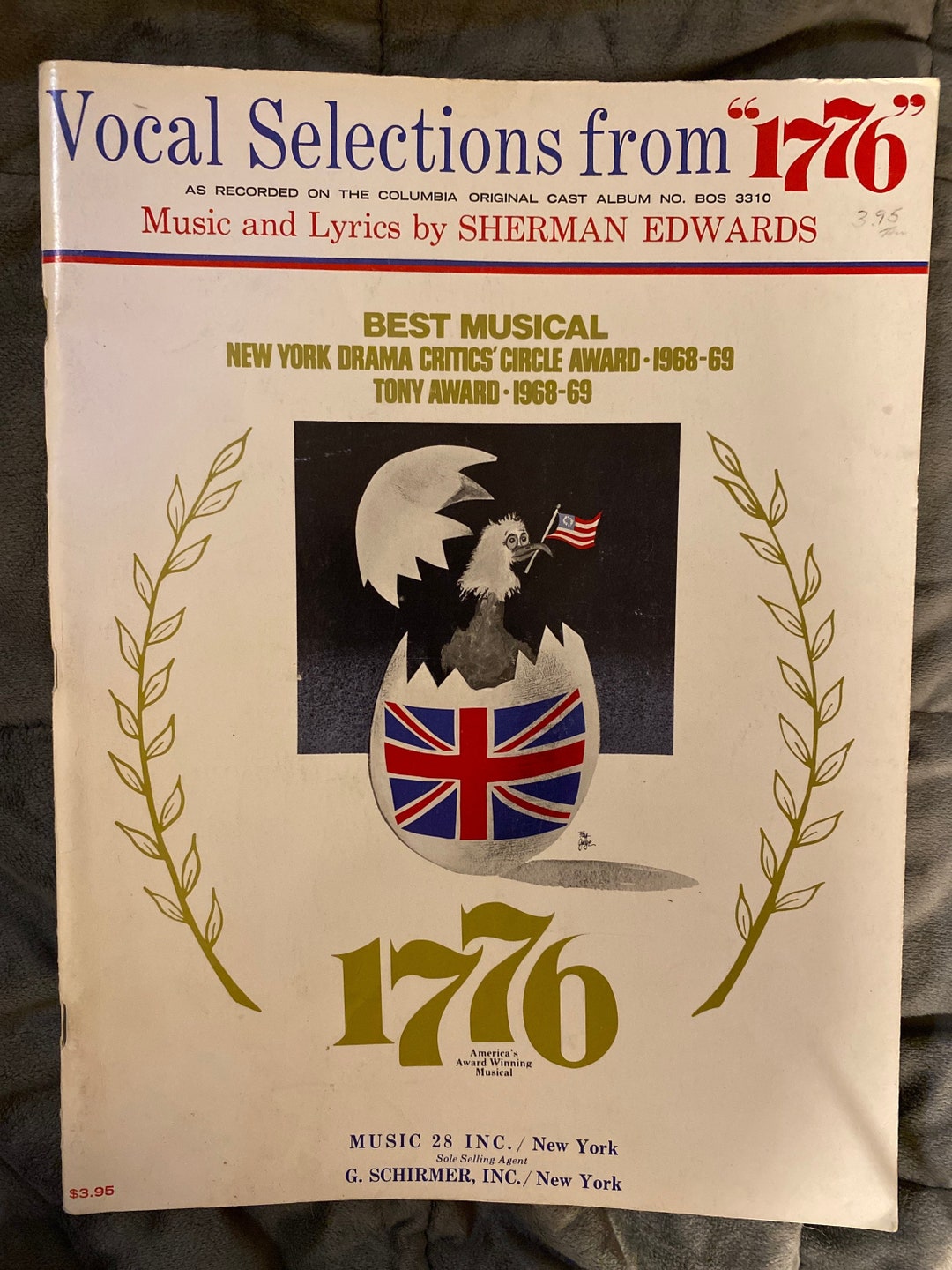 Vocal Selections From 1776, the Musical. Vocal and Piano Book - Etsy
