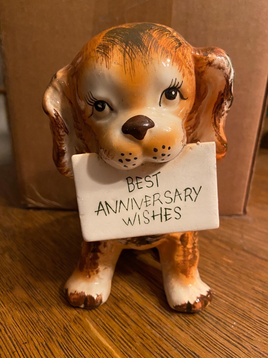 Cocker Spaniel Puppy Ceramic Planter, Anniversary Wishes - Etsy