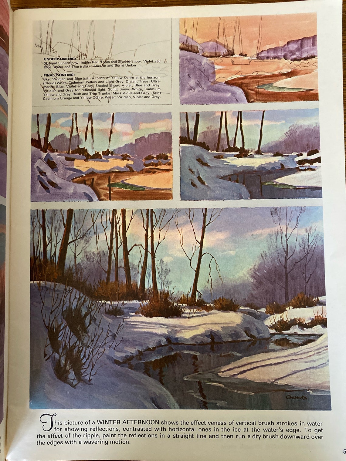 So You Want Snow Scenes to Paint, by Mannie Gonsalves, Walter T. Foster ...