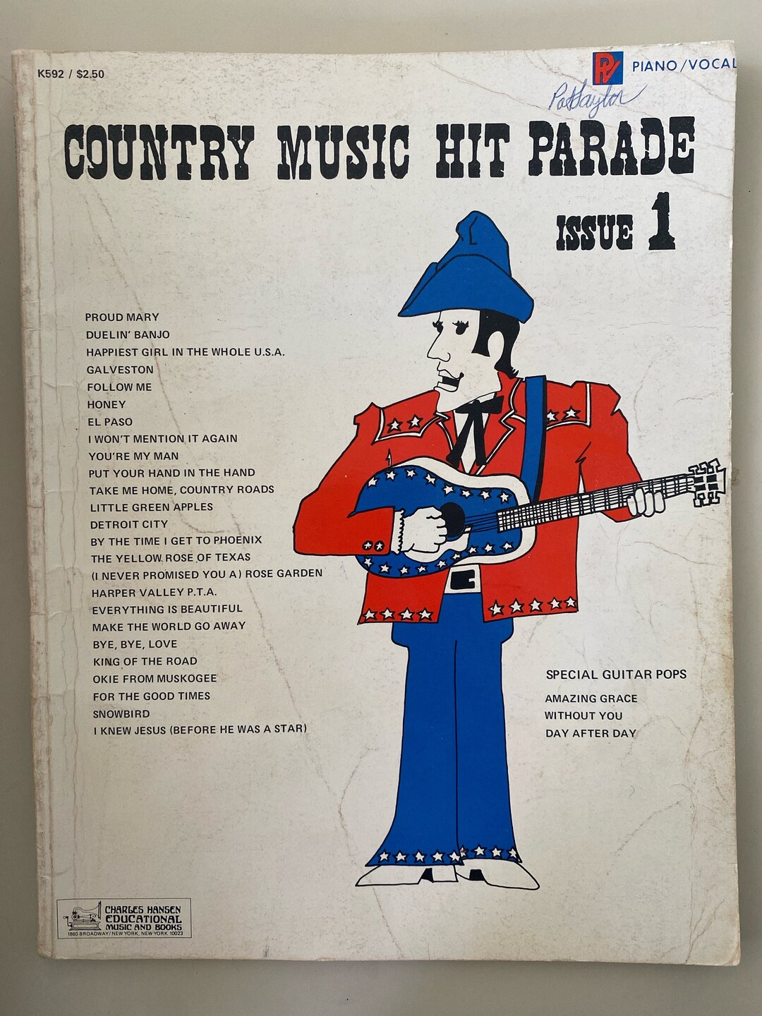 Country Music Hit Parade, Issue 1 Songbook, 1970s - Etsy