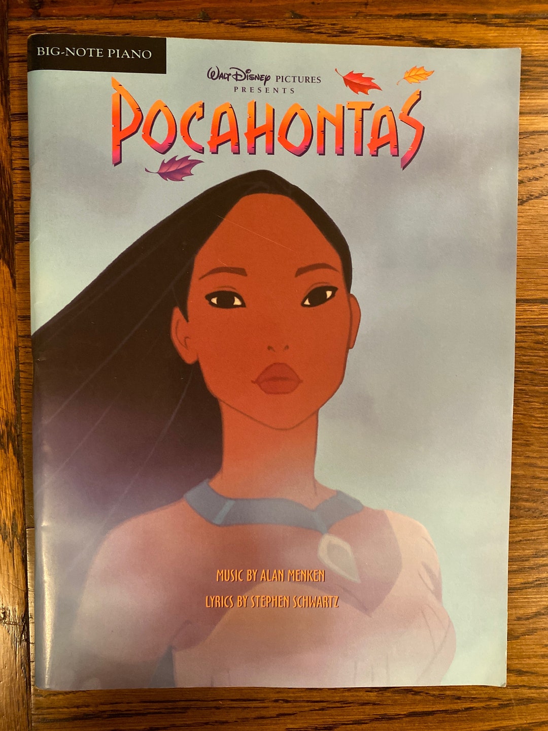 Pocahontas Big-note Piano Book Disney Music - Etsy