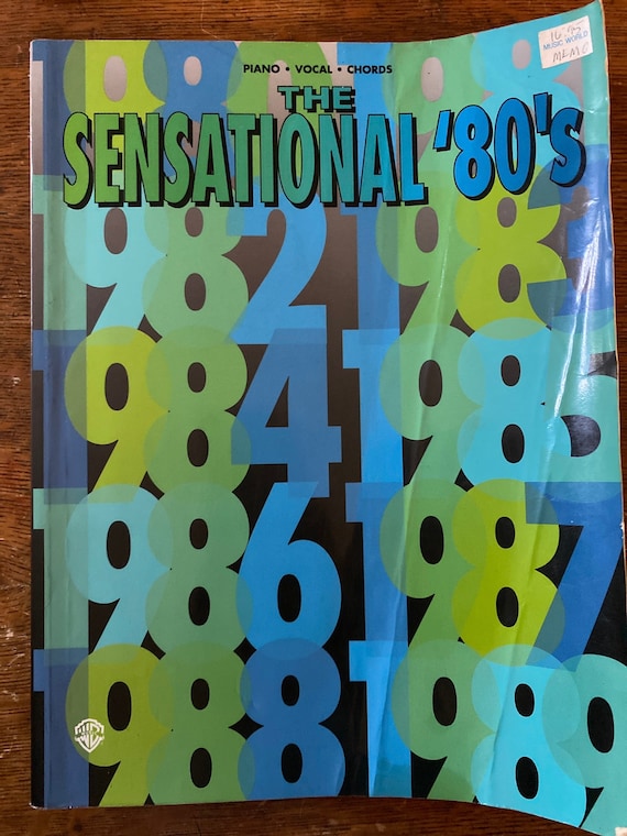 The Sensational 80s Music Book Piano/vocal/guitar - Etsy