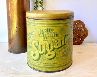 Vintage Sugar Tin | Etsy