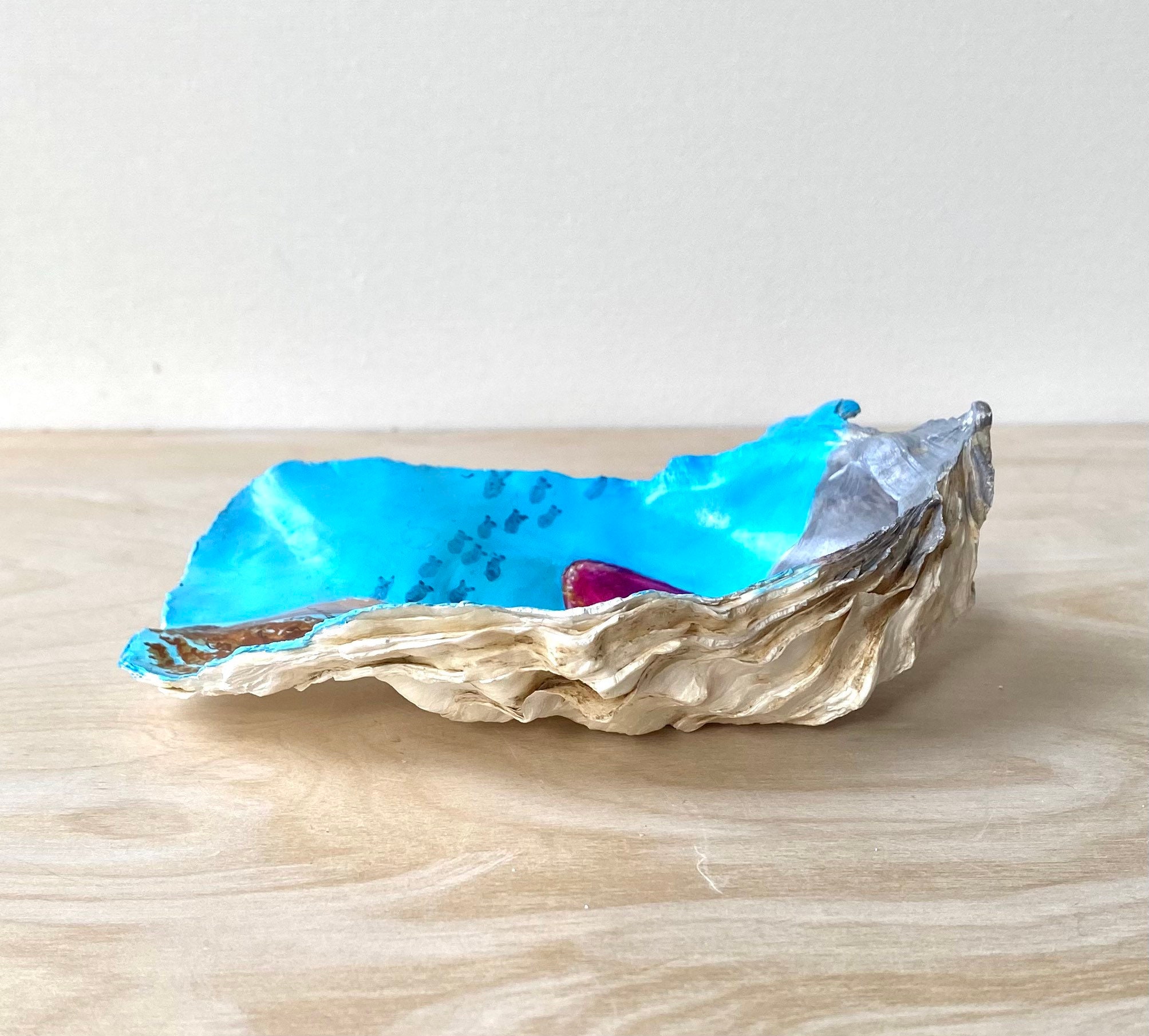 Mermaid Oyster Painting, Large Oyster Shell Painting, Mermaid Decor ...