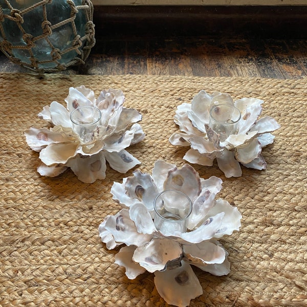 Oyster Shell Votive Candles - Etsy