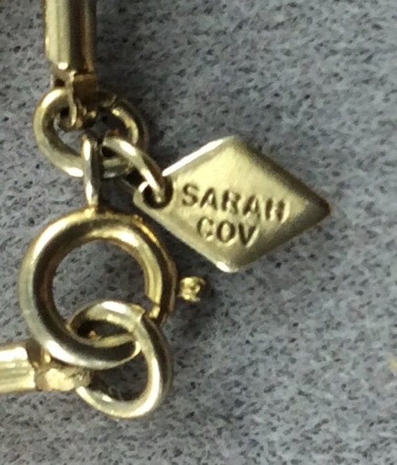 Sarah Coventry Vintage 1976 Gold Tone And Crystal Cho… - Gem