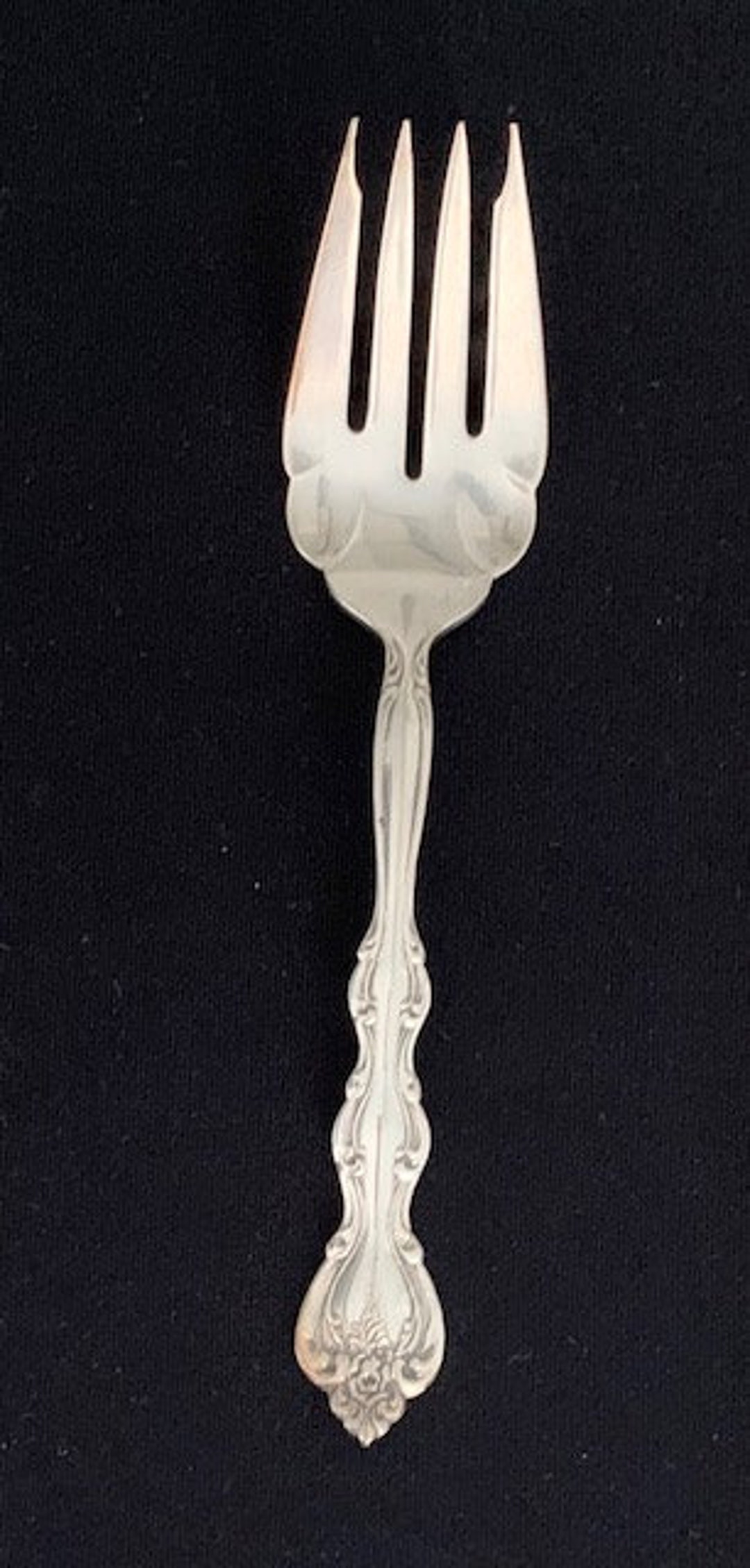 Large International Silverplate Art Deco Orchid Medium Cold Meat Server ...