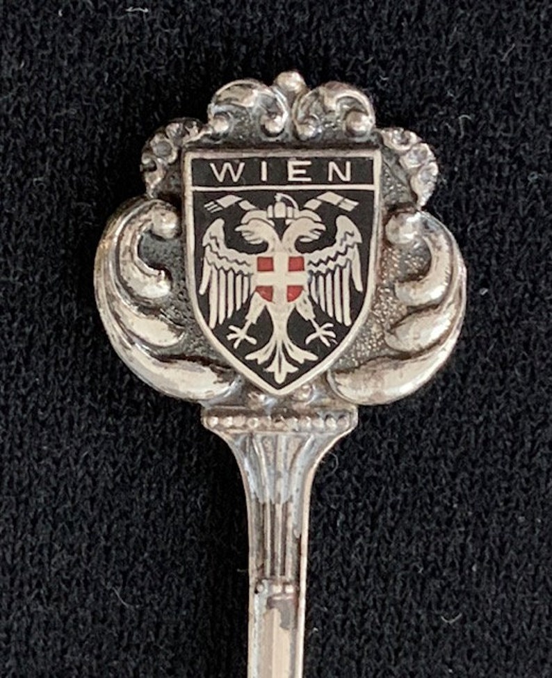 Vintage Austria Wien 900 Silver Souvenir Spoon - Etsy