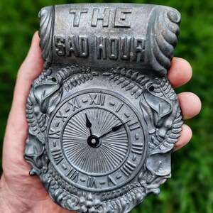 Victorian the Sad Hour Clock Casket Death Plaque - Etsy