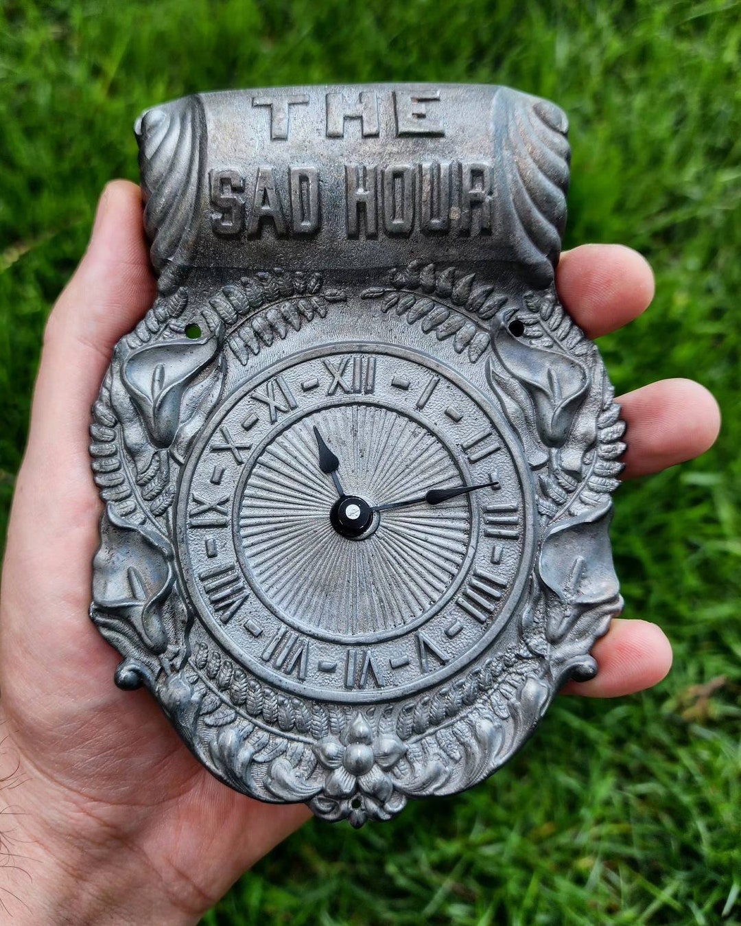 Victorian the Sad Hour Clock Casket Death Plaque - Etsy