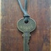 Personalized Vintage Engraved Key Necklace - Etsy
