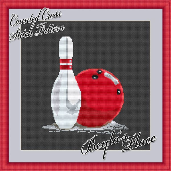 Cross Stitch Bowling Patterns - Etsy
