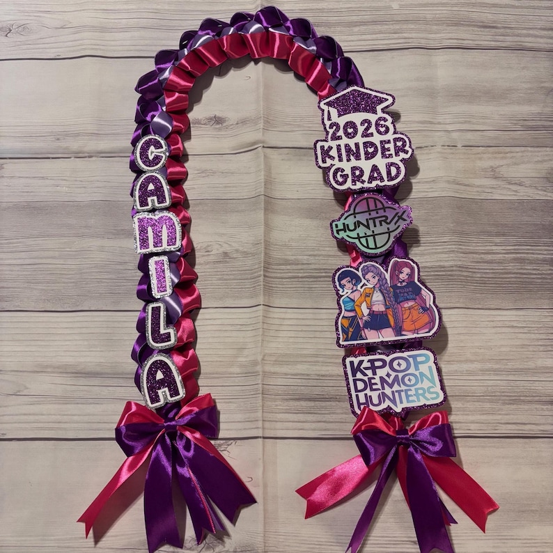 Kids 40"/ Preschool/ Pre-k/ Kinder/ Graduation Lei/ Character/demon ...