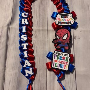 Kids 40"/ Preschool/ Pre-k/ Kinder/ Graduation Lei/ Character/spide-y ...