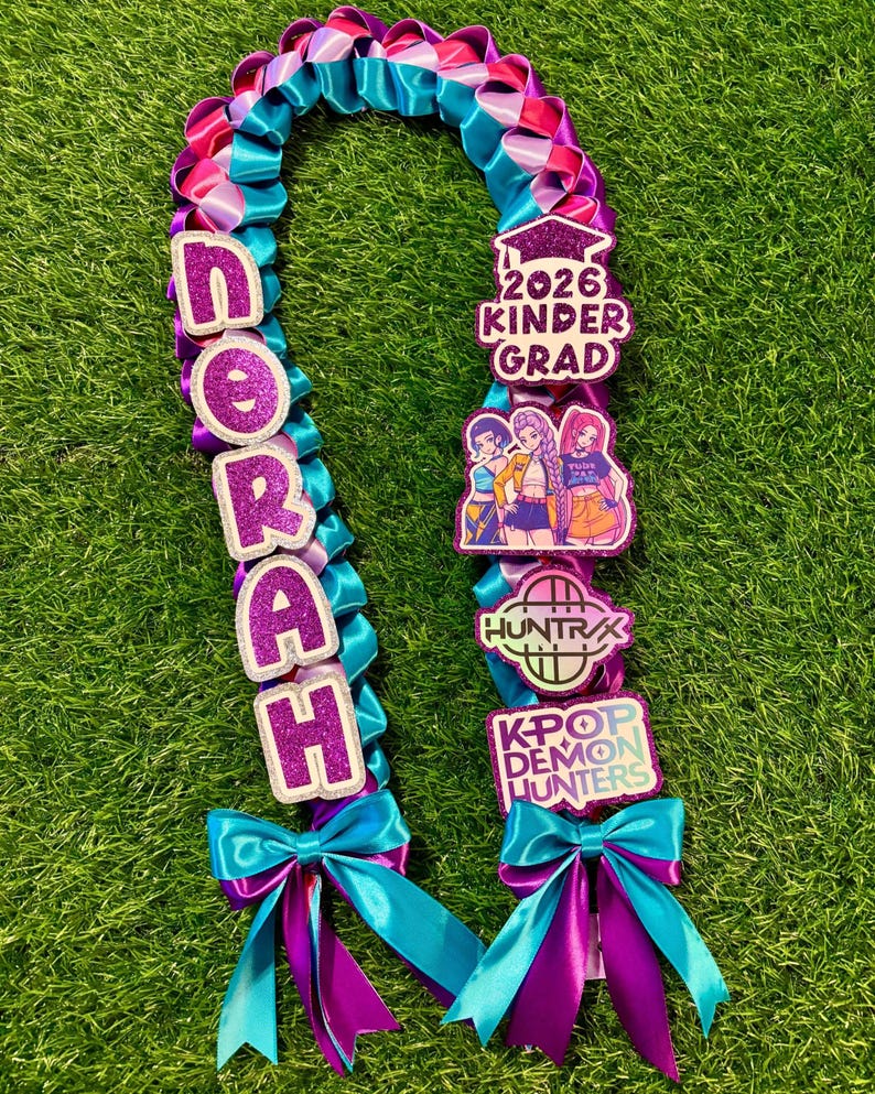 Kids 40"/ Preschool/ Pre-k/ Kinder/ Graduation Lei/ Character/demon ...