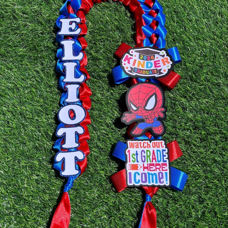 Spiderman Graduation Lei - Etsy