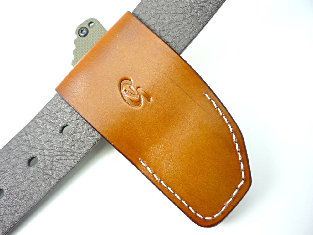 Custom Leather Sheath for Strider SNG, SMF or PT Knife, Integral Belt ...