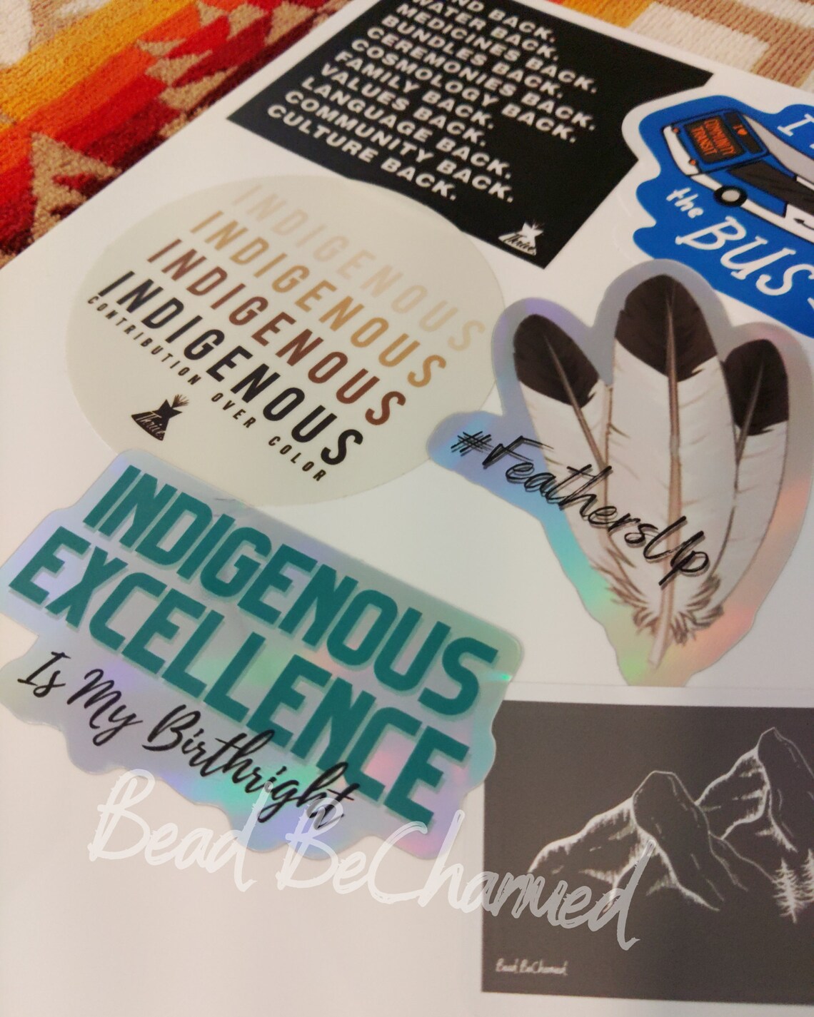 Stickers, 'indigenous Excellence' - Die-cut Vinyl Stickers, Social ...