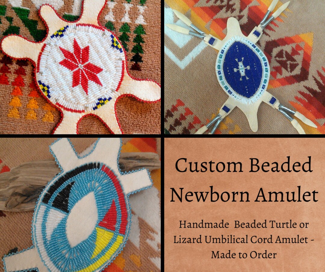 Custom Turtle Newborn Amulets Made-to-order Handmade Plains-style ...