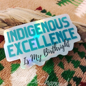 Stickers, 'indigenous Excellence' - Die-cut Vinyl Stickers, Social ...